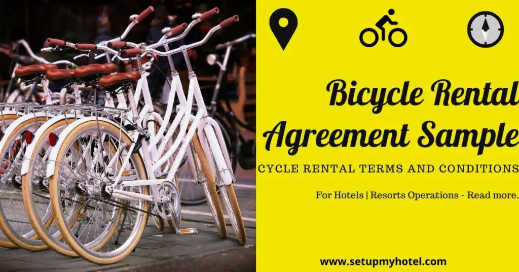 Bicycle Rental Agreement/Contract Sample - Hotels | Resorts - SetupMyHotel