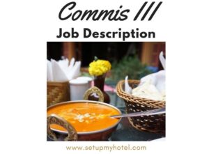 Commis III Job Description - SetupMyHotel