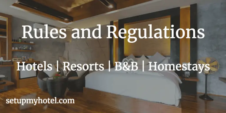 Hotel Rules and Regulations Sample - Hotels / Resorts / B&B / Guest ...