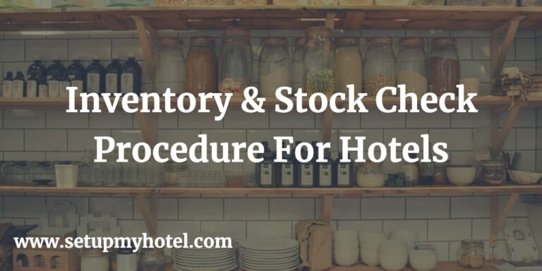 Store - Inventory Stock Check Policy For Hotels - SetupMyHotel