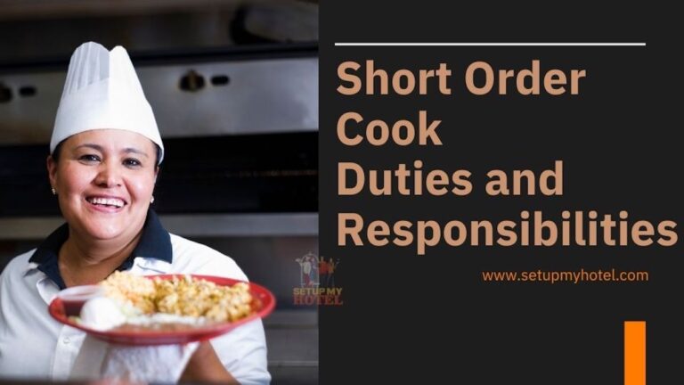 Short-Order Cook Duties And Responsibilities - SetupMyHotel