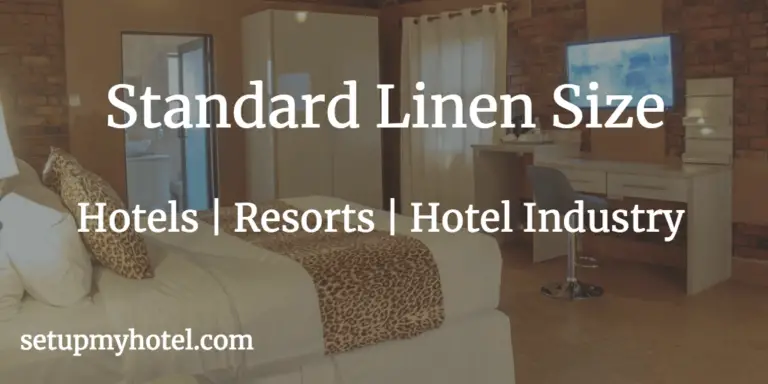Standard Sizes Chart Of Beds And Linens Used In Hotels | Resorts ...