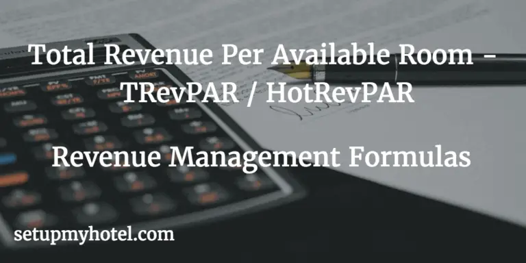 FO Formula - Total Revenue Per Available Room TRevPAR / HotRevPAR ...