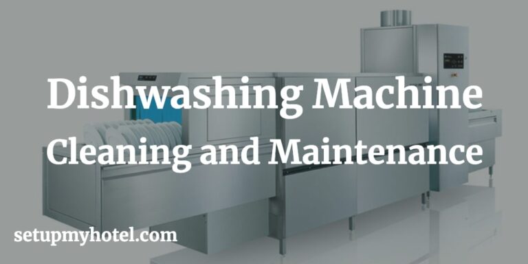 SOP - Kitchen Stewarding - Dishwashing Machine Cleaning And Maintenance ...