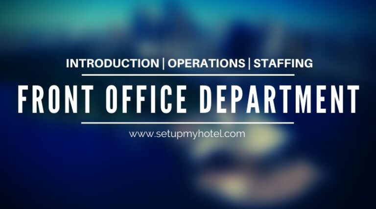 Front Office Department Introduction, Operations And Functions ...