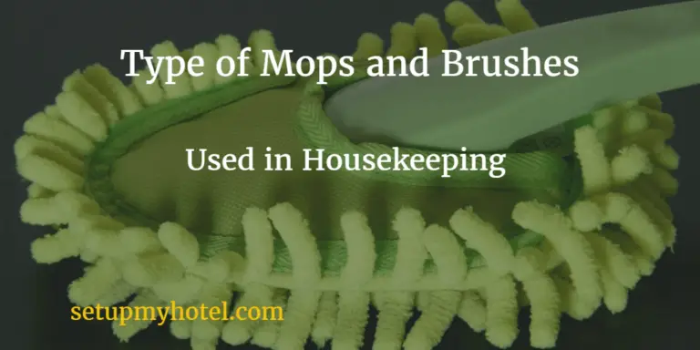 Types of Brushes and Mops Used in Housekeeping | Hotels - SetupMyHotel