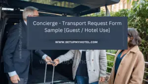 Concierge - Transport Request Form Sample [Guest / Hotel Use ...