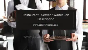 Restaurant - Server / Waiter Job Description - SetupMyHotel